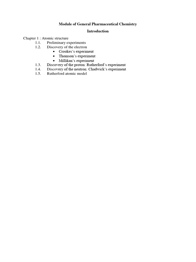 General Pharmaceutical Chemistry. Chapter1 Part1docx | PDF | Mole (Unit ...
