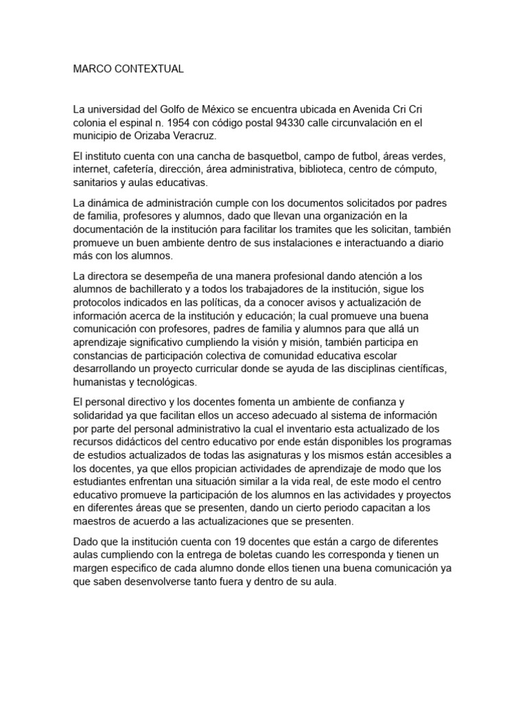 Marco Contextual | PDF