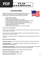 Sample Flag Presentation Ceremony PDF | PDF | Flag Of The United States ...