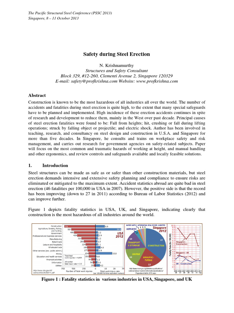 Safety During Steel Erection | PDF
