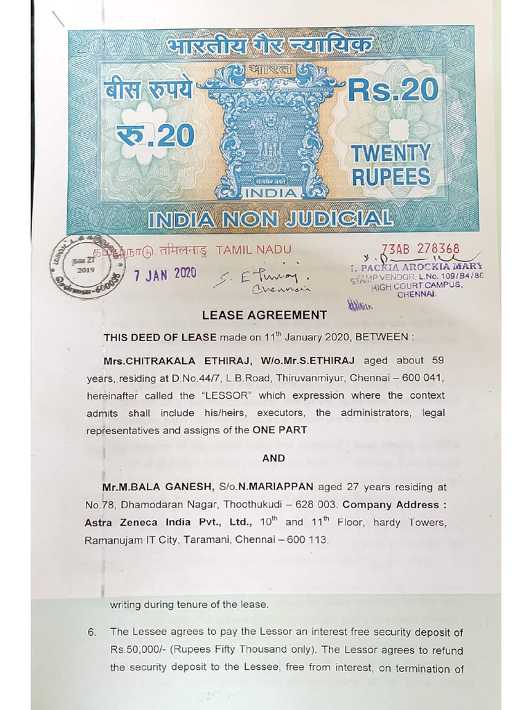 HRA Rental Agreement | PDF