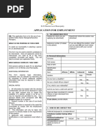 merSETA - Job Application Form | PDF