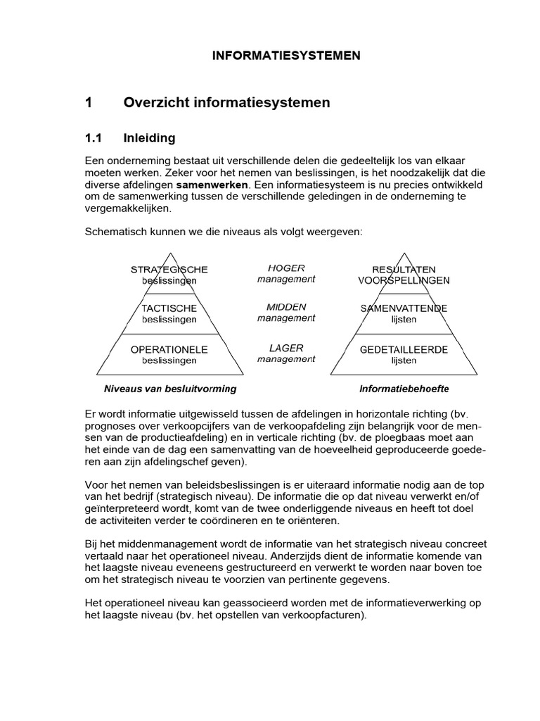 Informatiesystemen | PDF