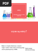 Chemia Klasa 8 Karta Pracy 7 Estry | PDF