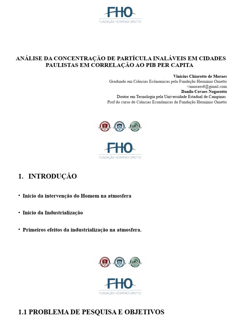 Modelo Slides TCC Artigo | PDF