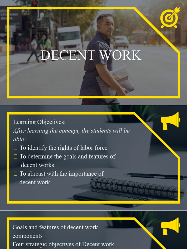 Understanding Decent Work Rights and Goals | PDF