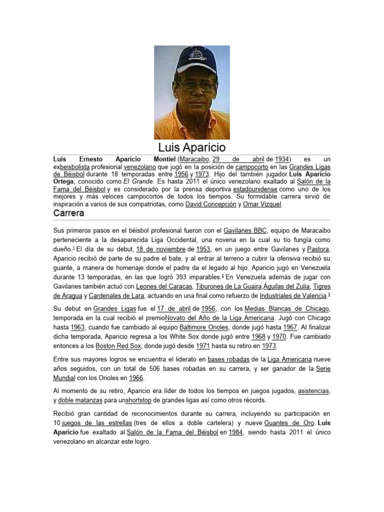 Luis Enestor Aparicio Montiel (Biografia) | PDF