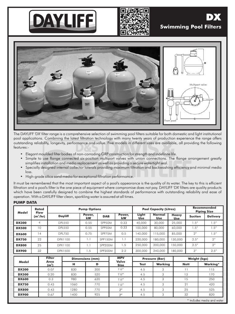 DX Pools | PDF | Filtration | Pump