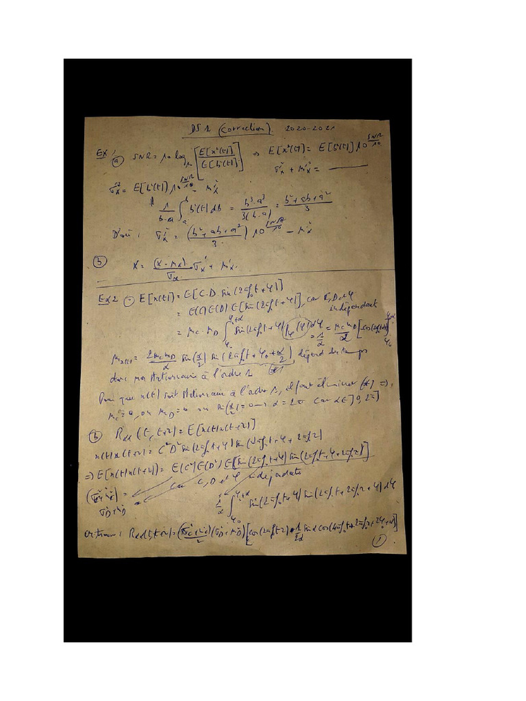 Correction Exam 2021 | PDF