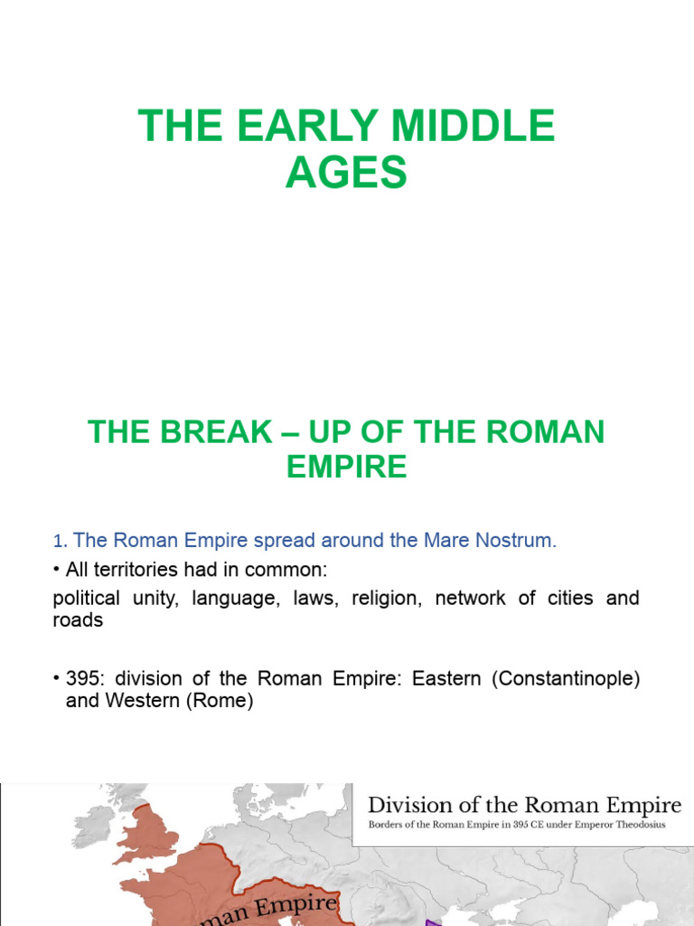 Unit 1 The Early Middle Ages (1) | PDF