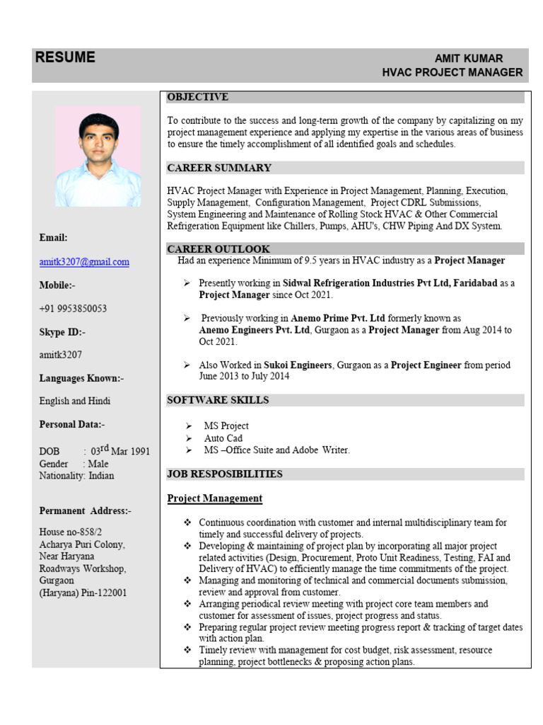 CV-Amit Kumar | PDF | Business