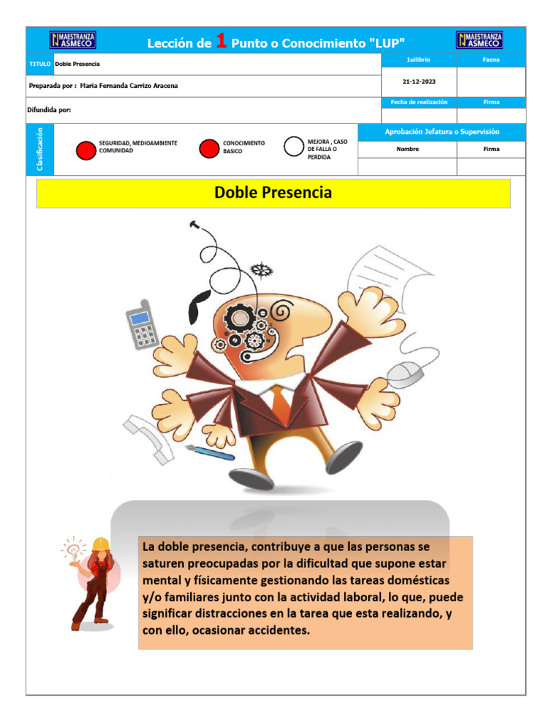 LUP Doble Presencia | PDF
