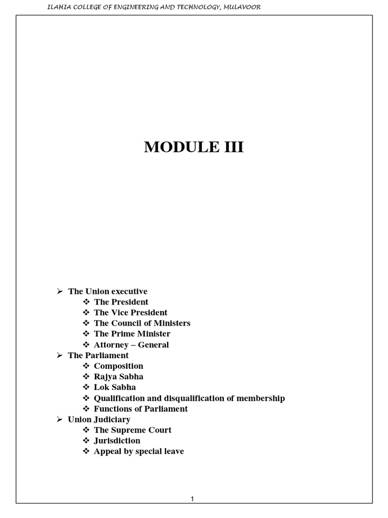 Module III | PDF