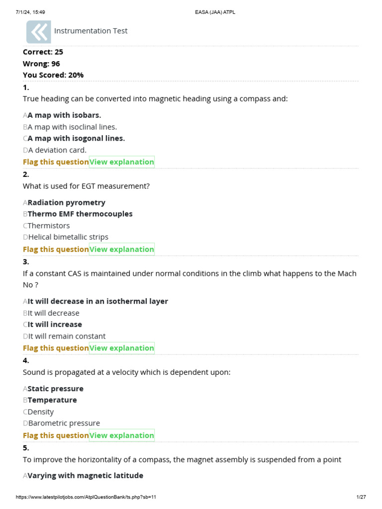 Easa (Jaa) Atpl9 | PDF | Science & Mathematics | Technology & Engineering