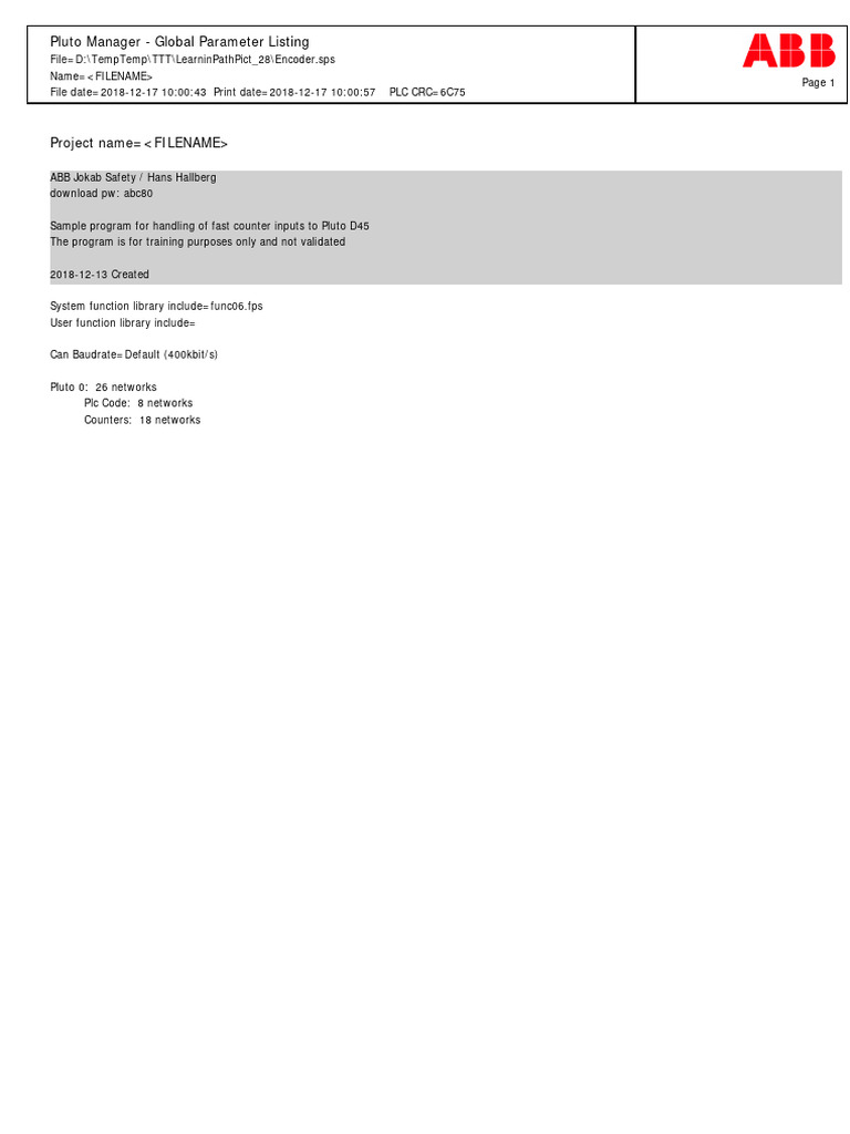 PlutoManager Encoder | PDF