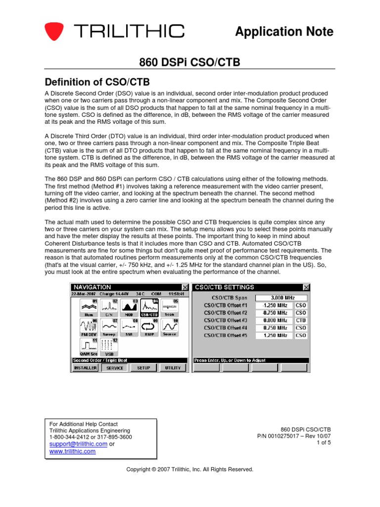 860 Dspi Cso/Ctb: Application Note | PDF