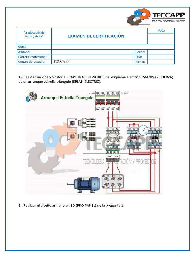 Examen de Certificación Eplan Electric y Propanel - Teccapp | PDF