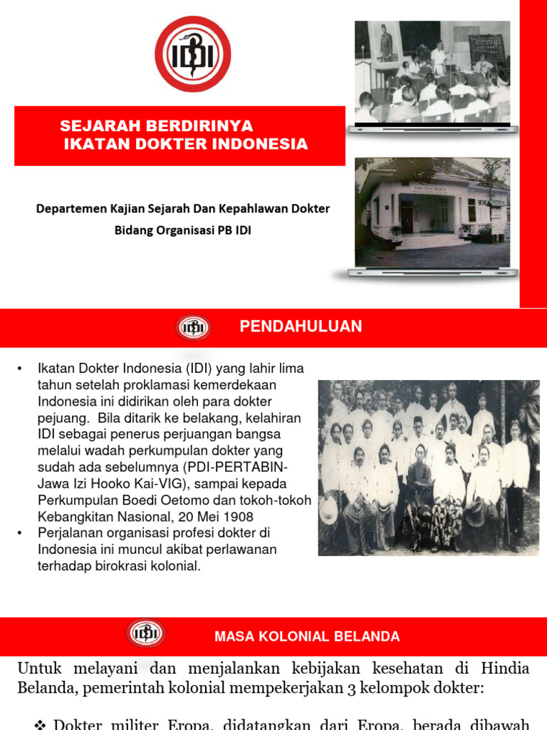 Sejarah Berdirinya IDI | PDF