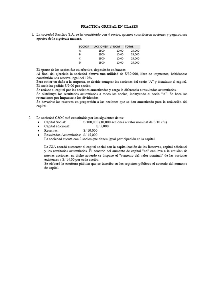 Practica Grupal en Clases | PDF