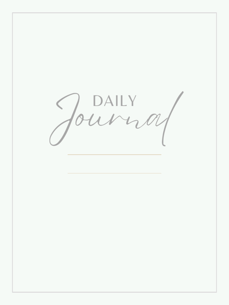 Grey Journal Pages Template | PDF