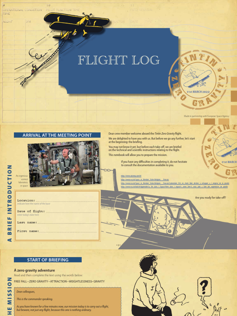 Flight Log | PDF | Weightlessness | Aircraft