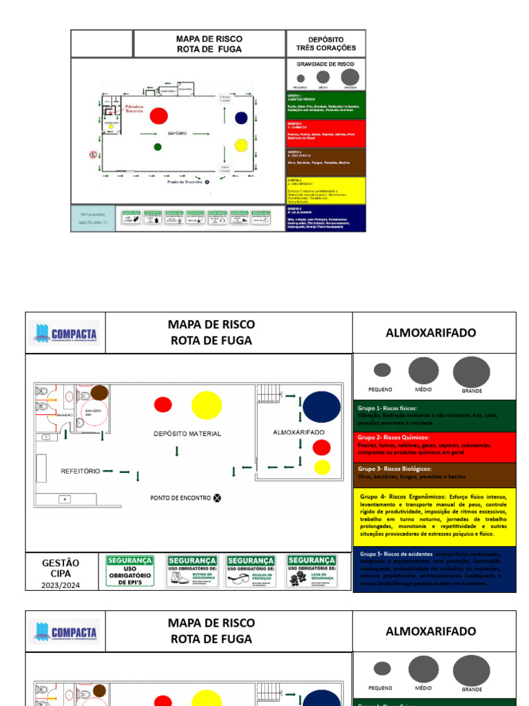 Mapa de Risco | Download grátis PDF | Química | Ciências Físicas