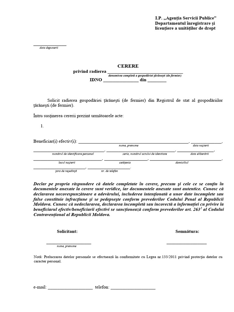 28-3.Cerere Radiere GT Web | PDF