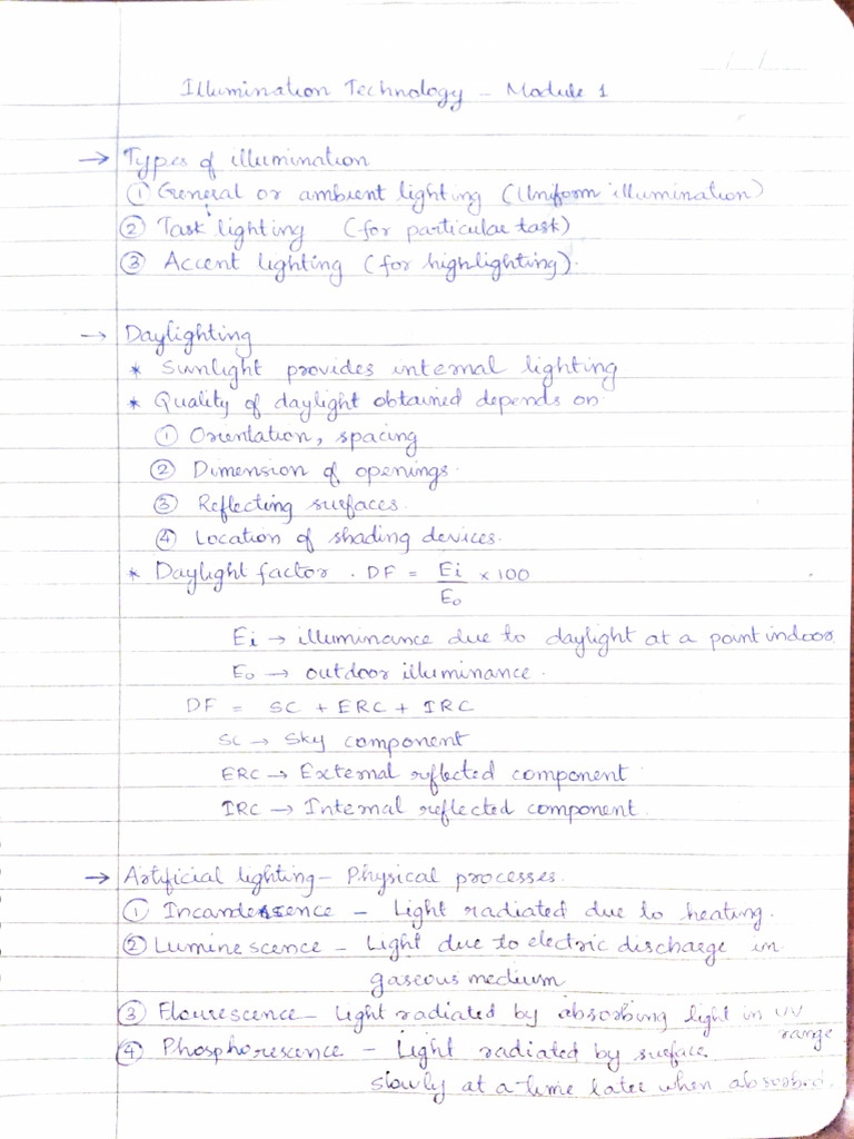 Illumination 1 | PDF