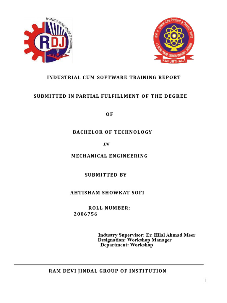 Industrial Project File | PDF
