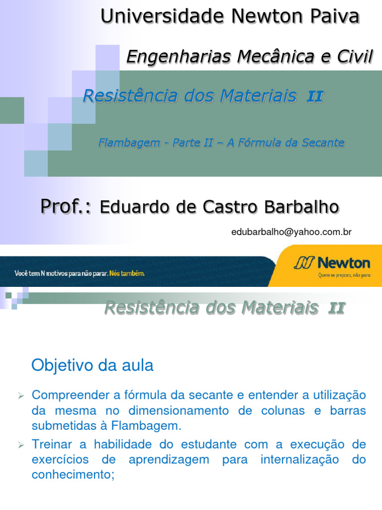 Aula 11 Flambagem Parte 2 | PDF