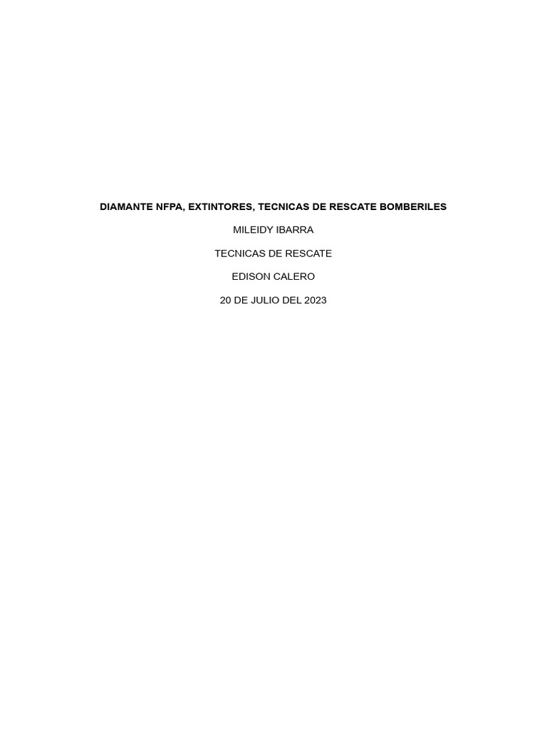 Diamante Nfpa | PDF