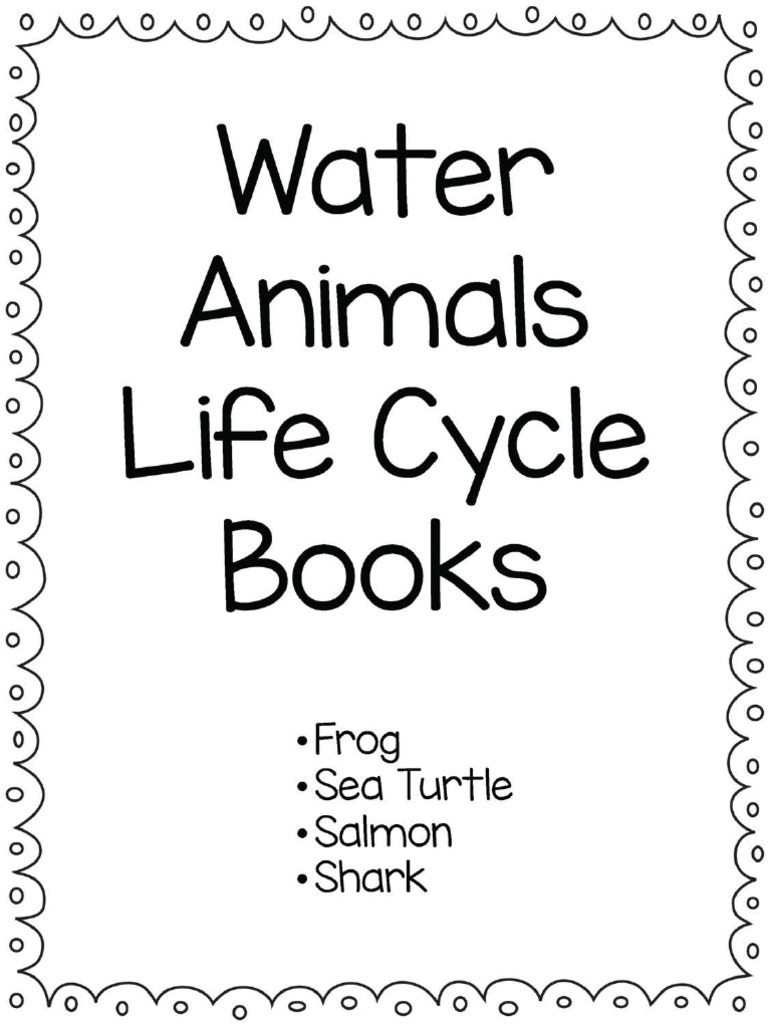 Water Animals Life Cycle Books A | PDF