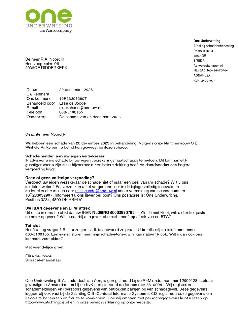 Brief Ingevuld | PDF