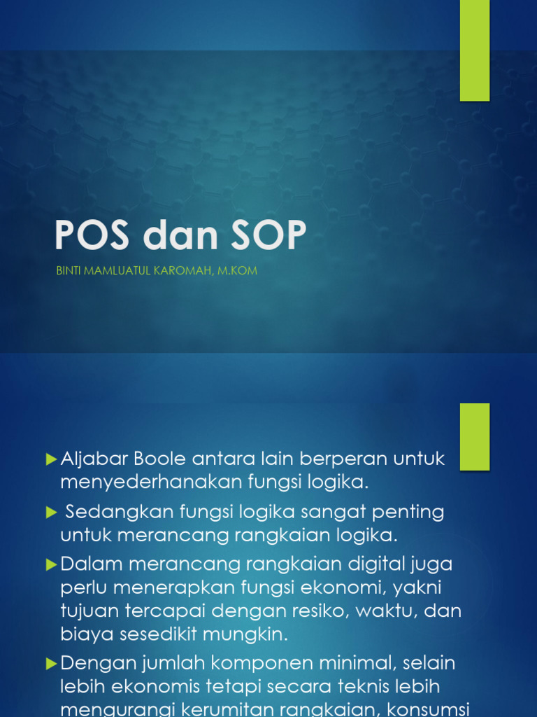 09 - SOP Dan POS | PDF