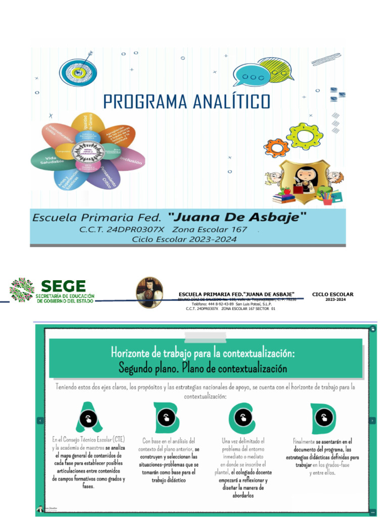 Segundo Plano Programa Analitico Grupo | PDF