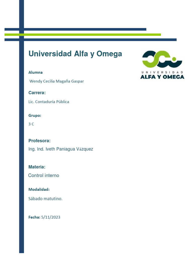 Wendy Cecilia Magaña Gaspar. LCP. 3C Sabado Matutino | PDF