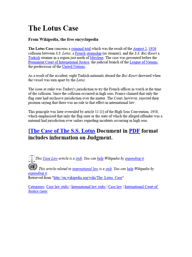 The Lotus Case | PDF