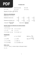 Kinematics Formulas 1-81 | PDF | Rotation Around A Fixed Axis | Angular ...