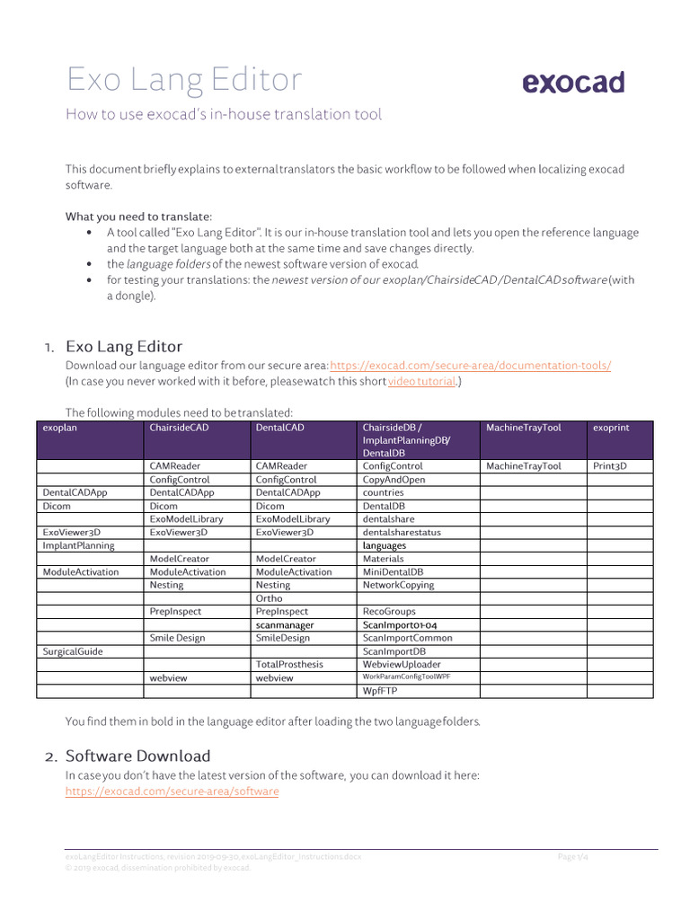 exocad_Instruction_Manual_How_To_Translate_exocad_Dental_CAD-en | PDF