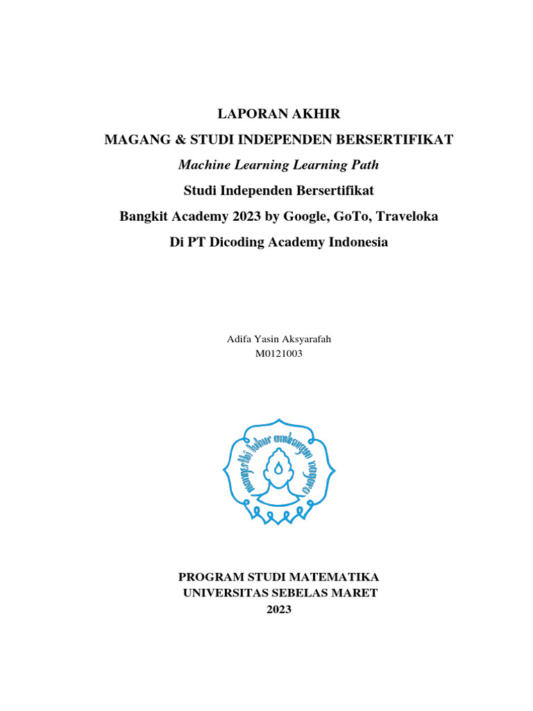 Laporan Akhir - Studi Independen Bersertifikat - Adifa Yasin Aksyarafah ... Laporan Akhir - Studi Independen Bersertifikat - Adifa Yasin Aksyarafah ...