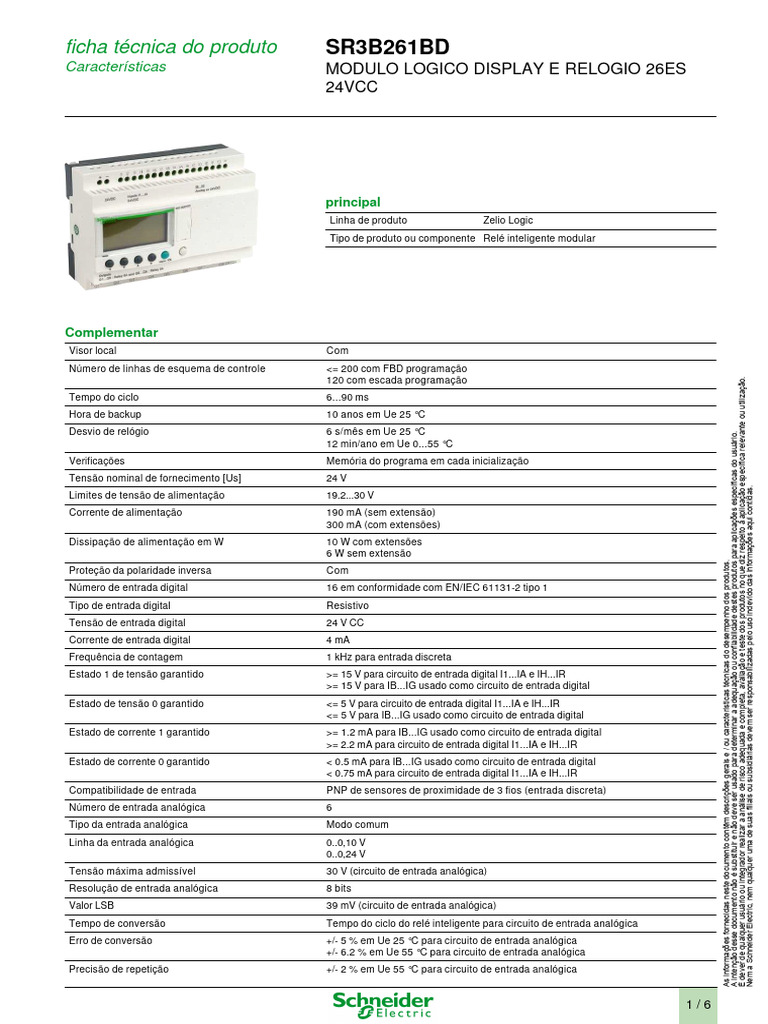 SR3B261BD Document | PDF