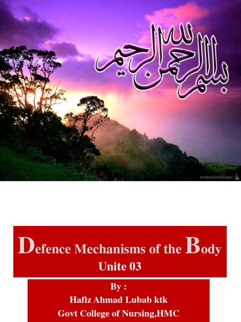 Body's Defence Mechanisms Explained | PDF