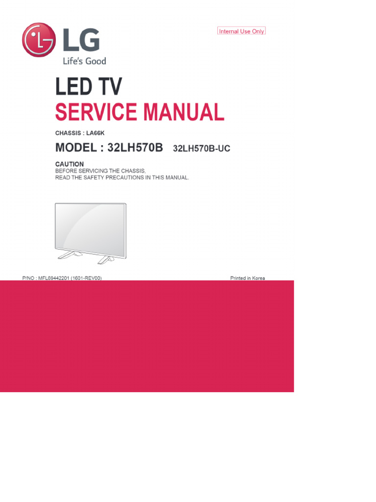 LED LG 32LH570B Chasis LA66K-1.pdf - TOAZ - INFO | PDF