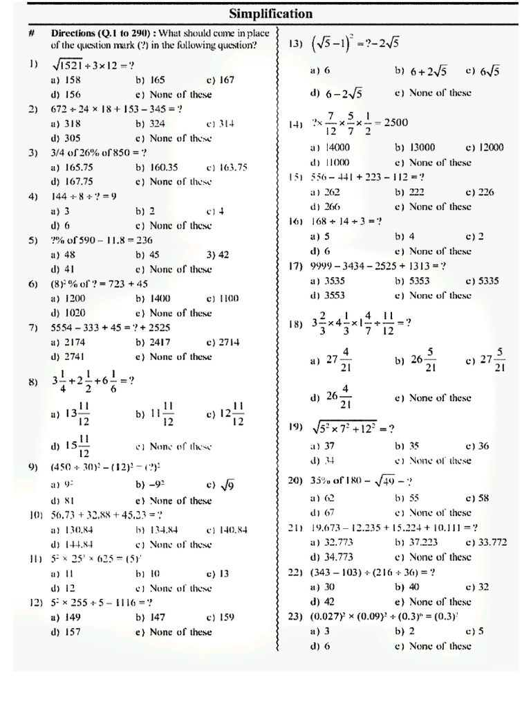 615 Simplification N Approximation PDF | PDF