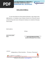 Formato Entrega de Cheque | PDF