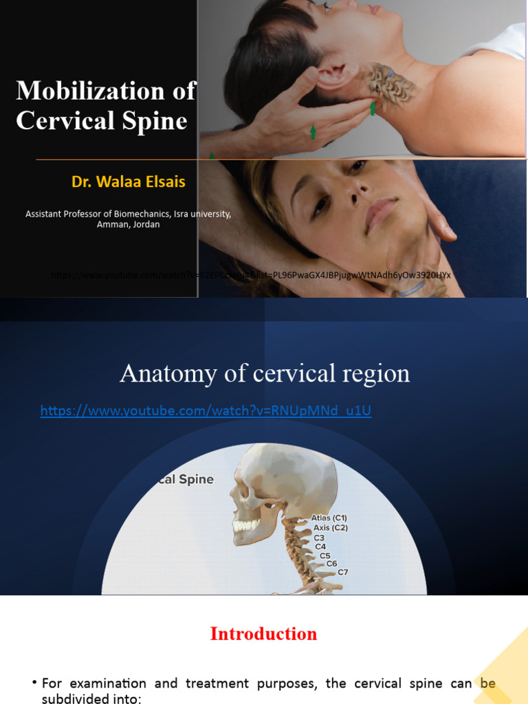 6 - Vertebral Joint Mobilisation - Cervical Spine V | PDF