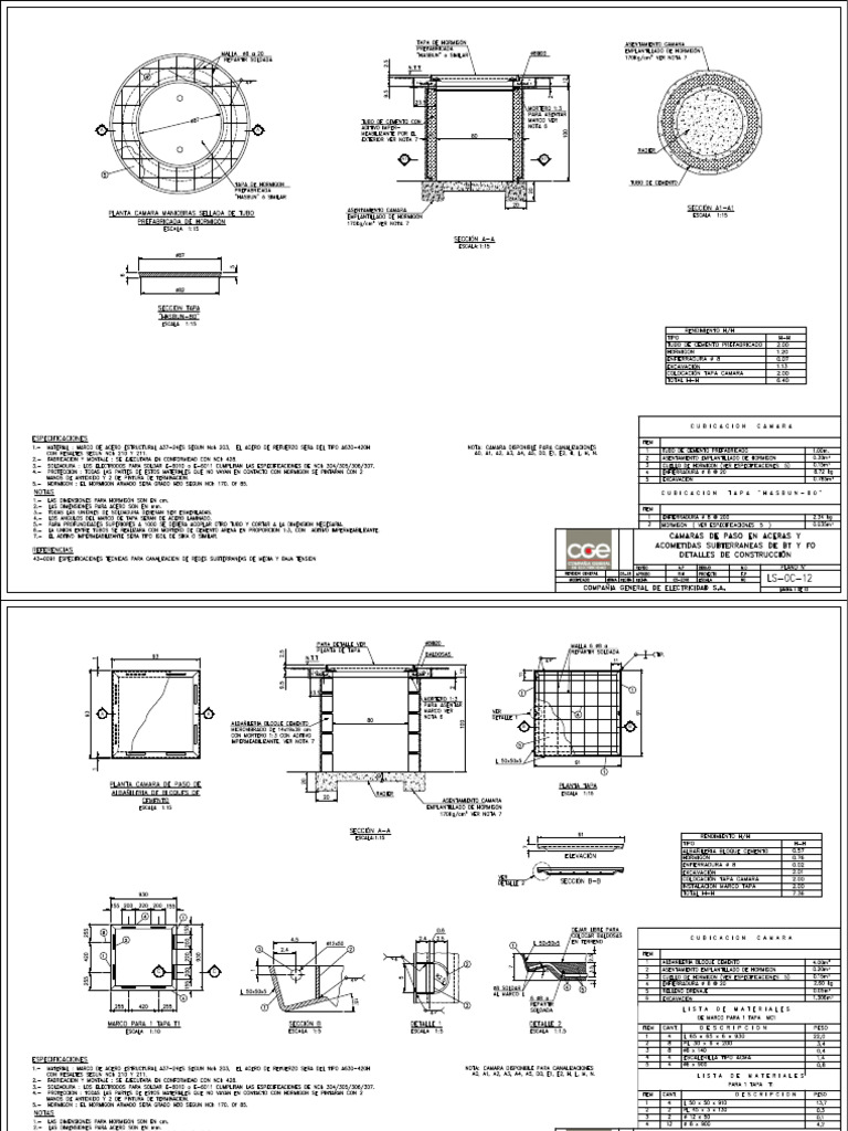 Ls-Oc-12 Camaras de Paso Estanco | PDF