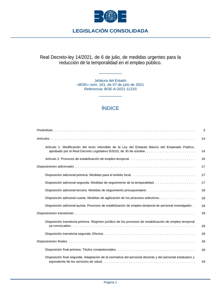 BOE A 2021 11233 Consolidado | PDF