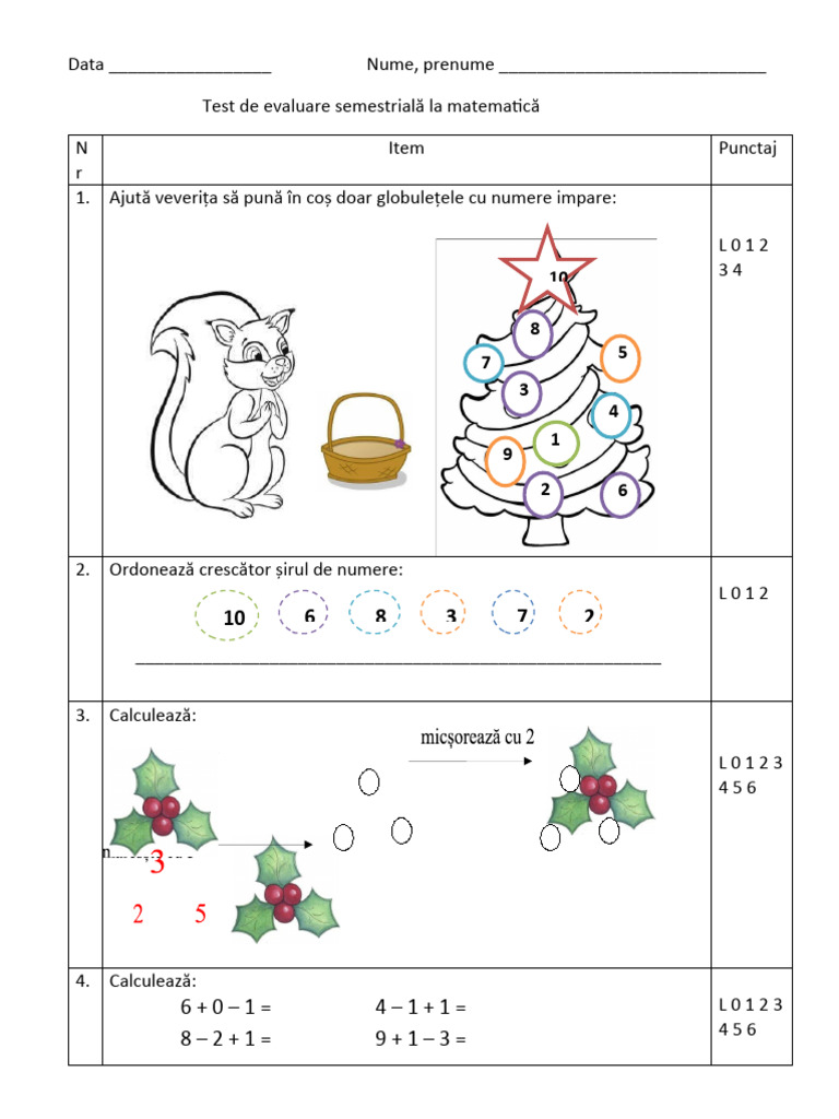 Test Mate, Cl1-Analiză | PDF