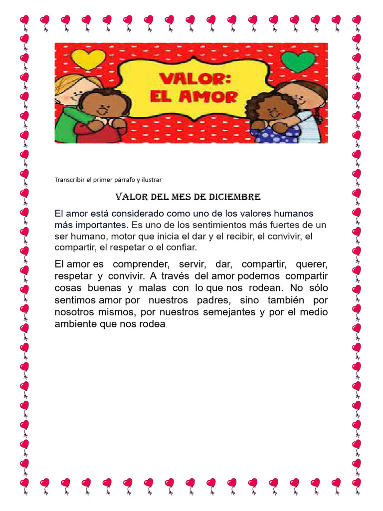 Valor Del Amor | PDF